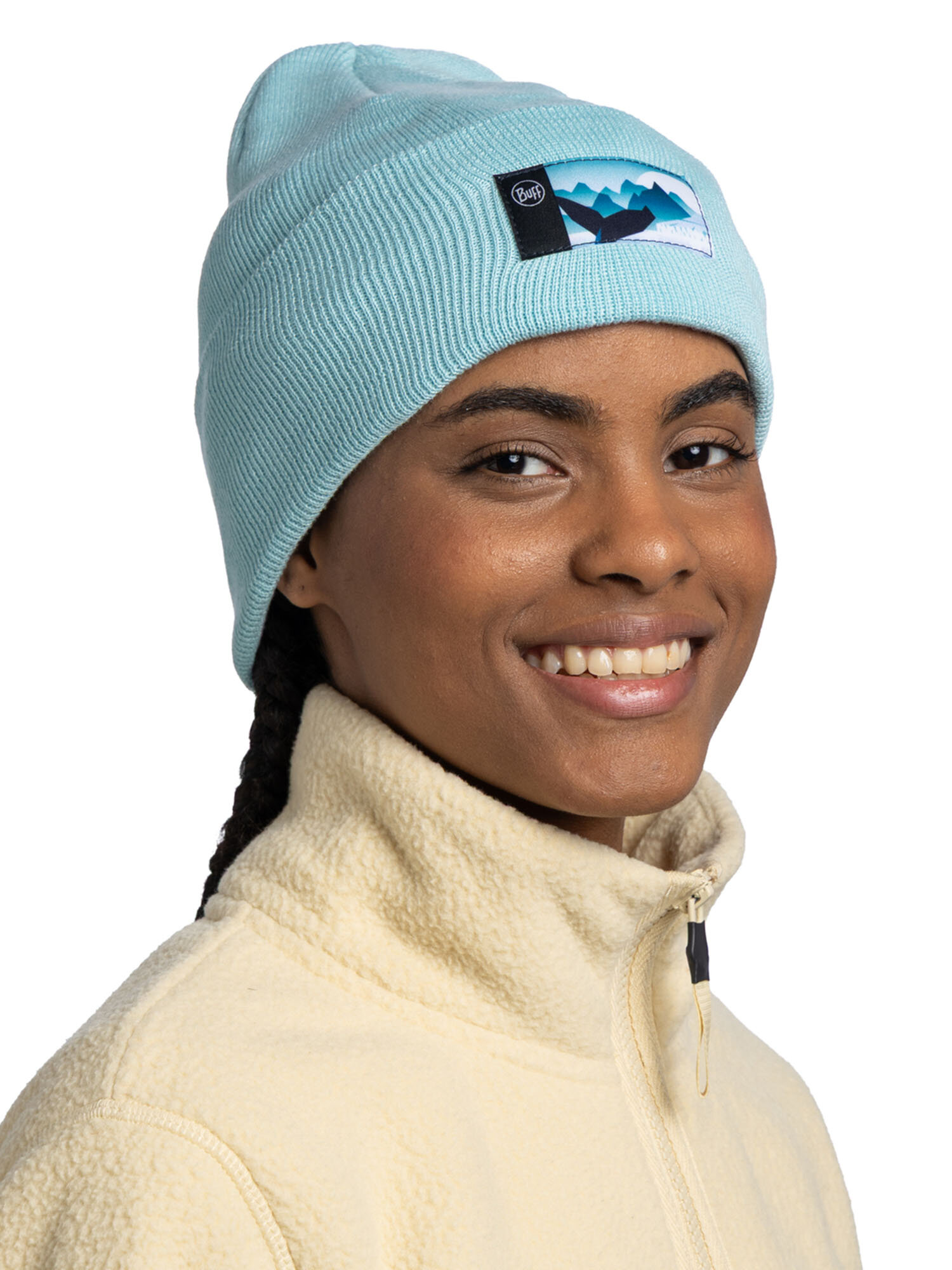 Шапка Buff Knitted hat lilon gem для взрослых и детей, размер OneSize, голубой — фото 1