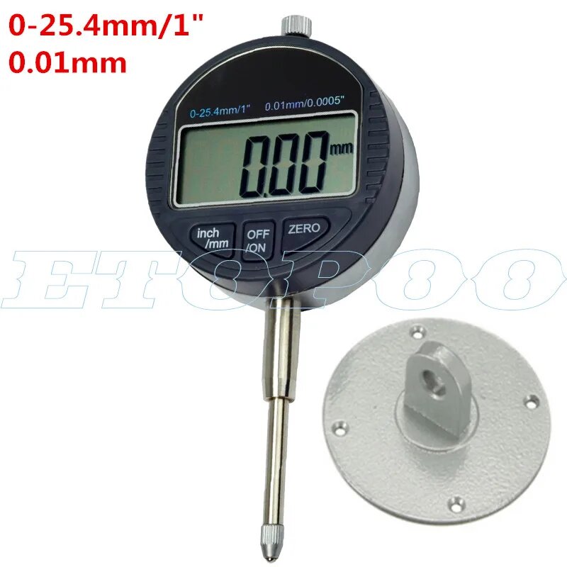 Цифровой индикатор ETOPOO 0-25,4 мм, 0-25.4mmx0.01mm