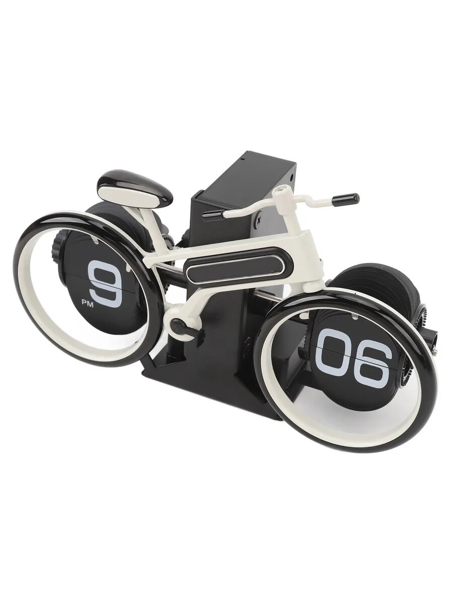 Часы-перевертыш в форме велосипеда, перевертыш на