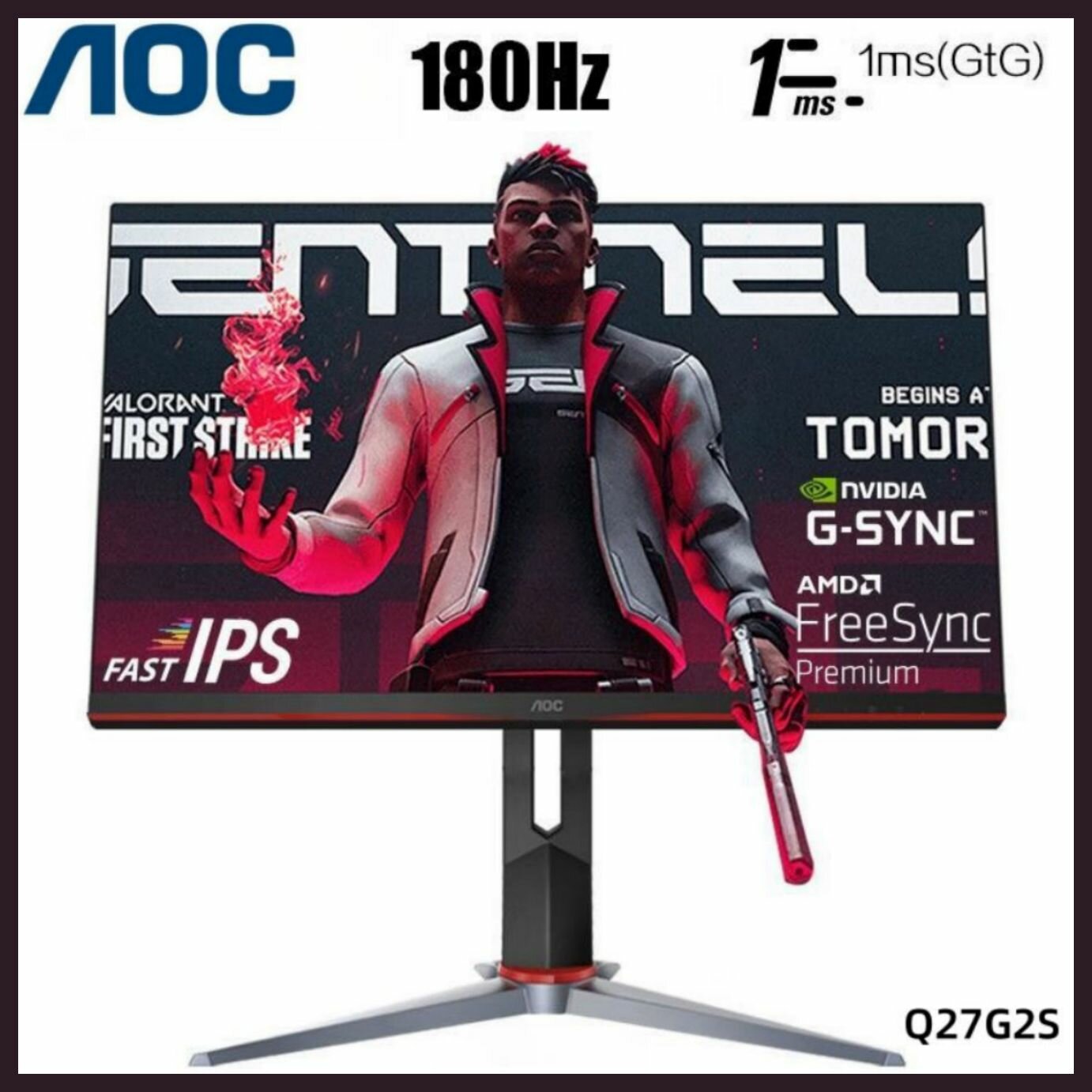 27" Монитор AOC Q27G2S/D, черное, A