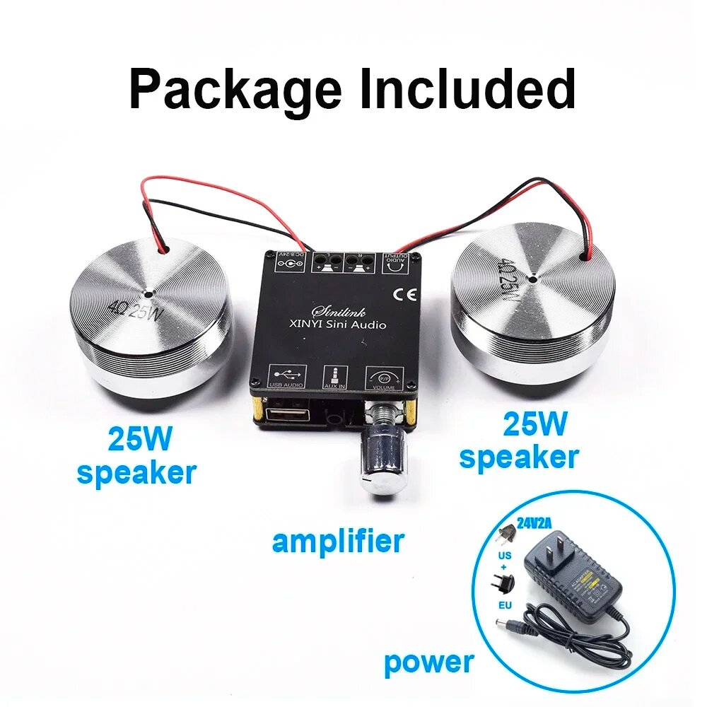 Creadvent портативные стереодинамики 25 Вт 1 set with power