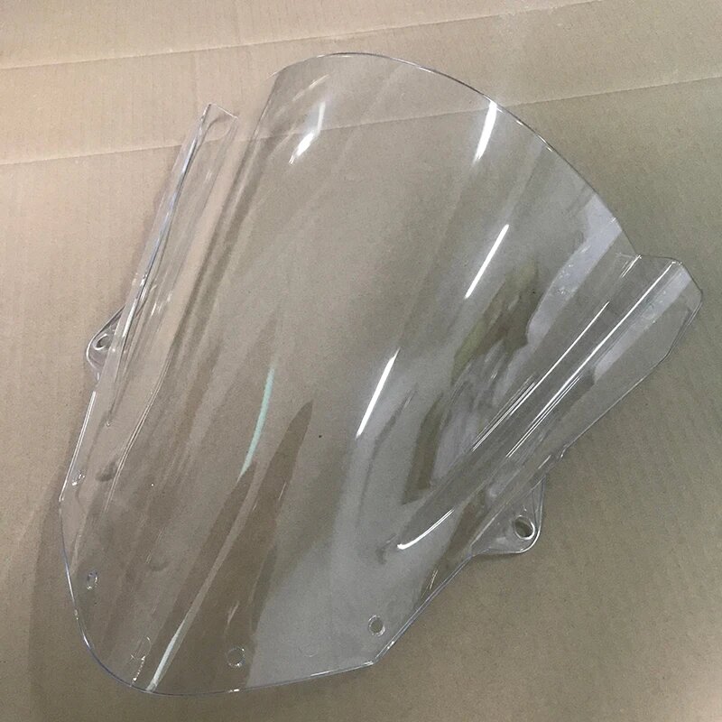 Лобовое стекло мотоцикла ZX6R для Kawasaki Ninja ZX 6R 636 ZX-6R, ветровое стекло с двойным пузырьком 2009-2018 2019 2020 2021 2022 2023, Clear 2