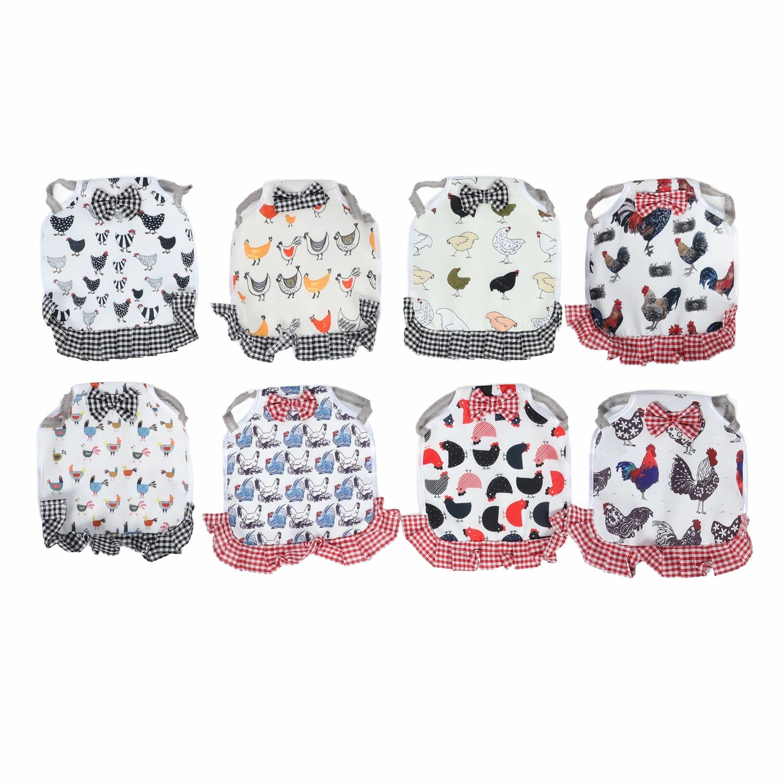 8 шт. Куриное седло для защиты спины крыльев кур эластичные ремни седла фартуки принадлежности для фиксации перьев кур