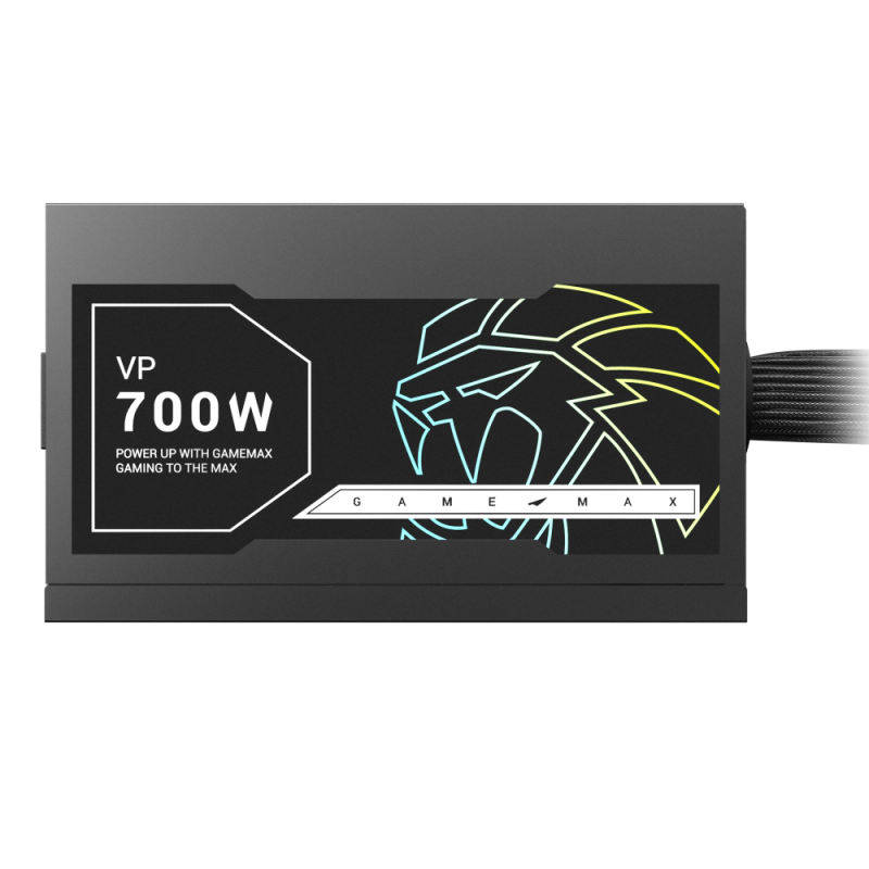 Блок питания для ПК 700W GAMEMAX VP-700S BK (Черный Standard 120мм 20+4pin 2*4+4pin(CPU) 2*6+2pin(PCI-E) 1*12V-2x6(PCI-E) 5*SATA 1*MOLEX)