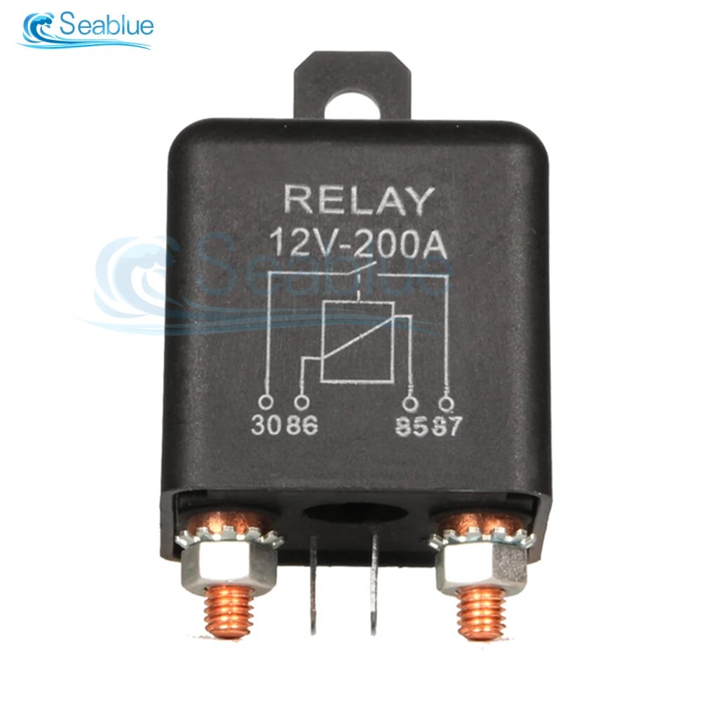 Высокоточное реле, пусковое реле 200А, 100А, 12 В, 24 В, автомобильное реле запуска тяжелого тока, автомобильное реле, двигатель грузовика, DC12V 200A