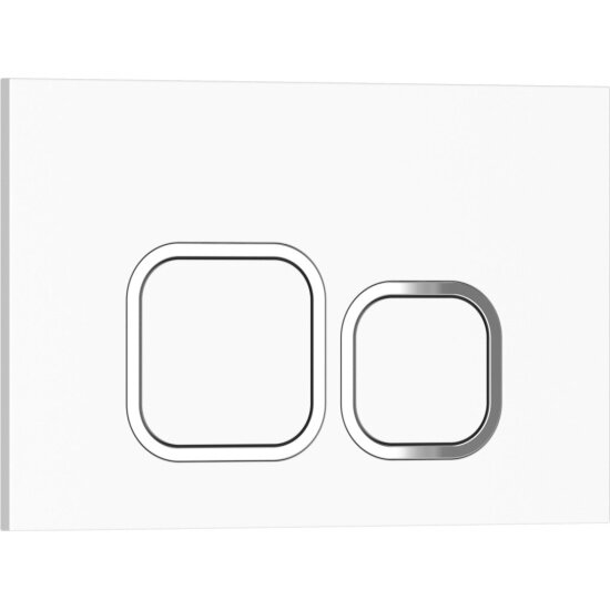 Клавиша смыва Iberica Blanca ESTI-Q 246 х 165 мм, белый глянцевый, ABS пластик