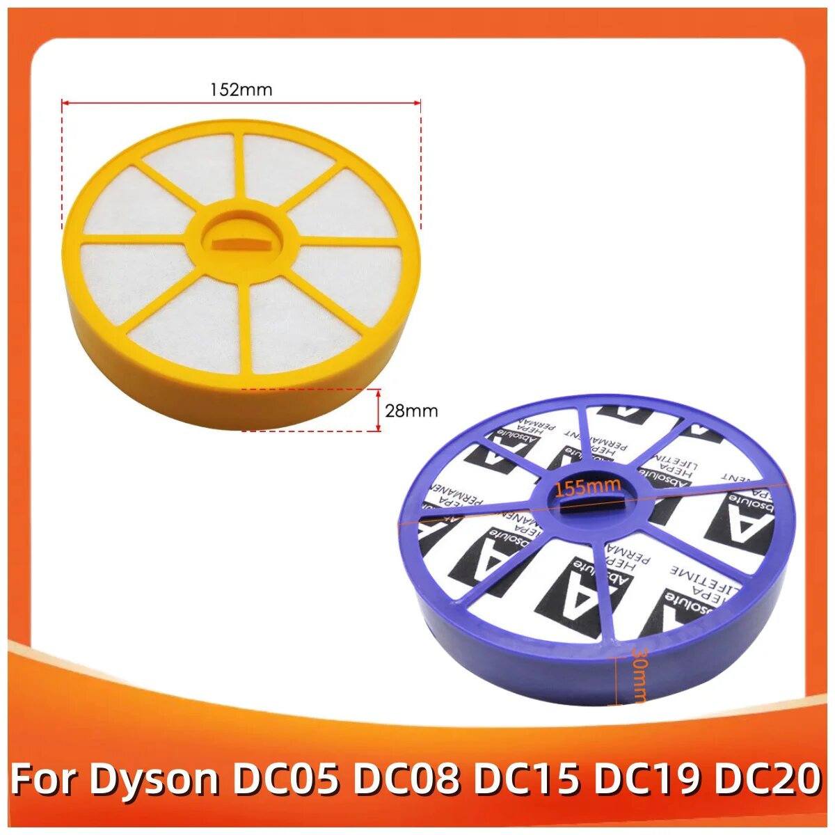 Фильтр HEPA для Dyson DC05, DC08, DC15, DC19, DC20, DC21