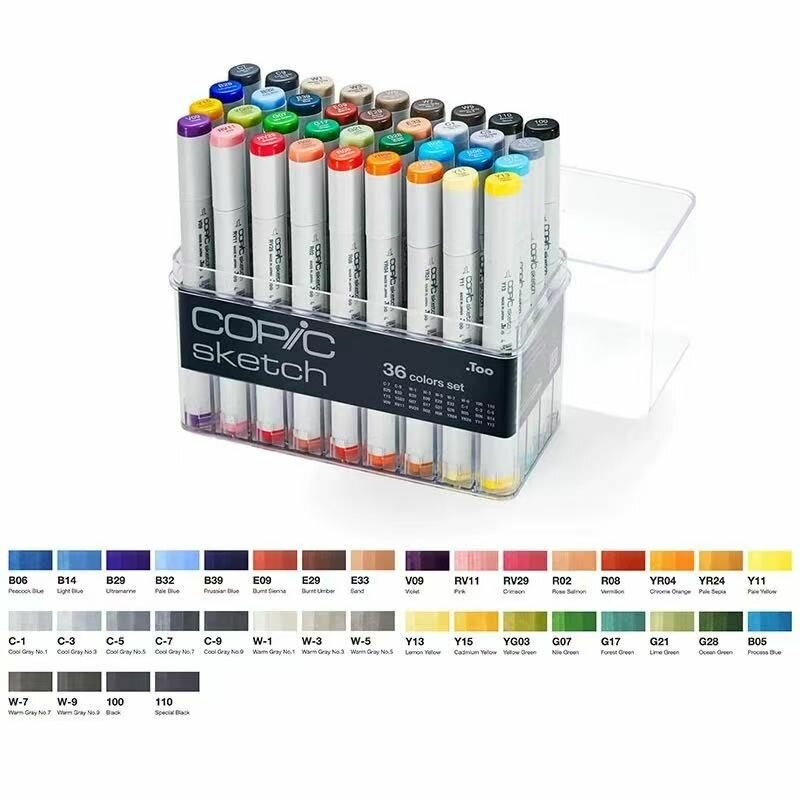 Copic Набор спиртовых маркеров с двойной головкой