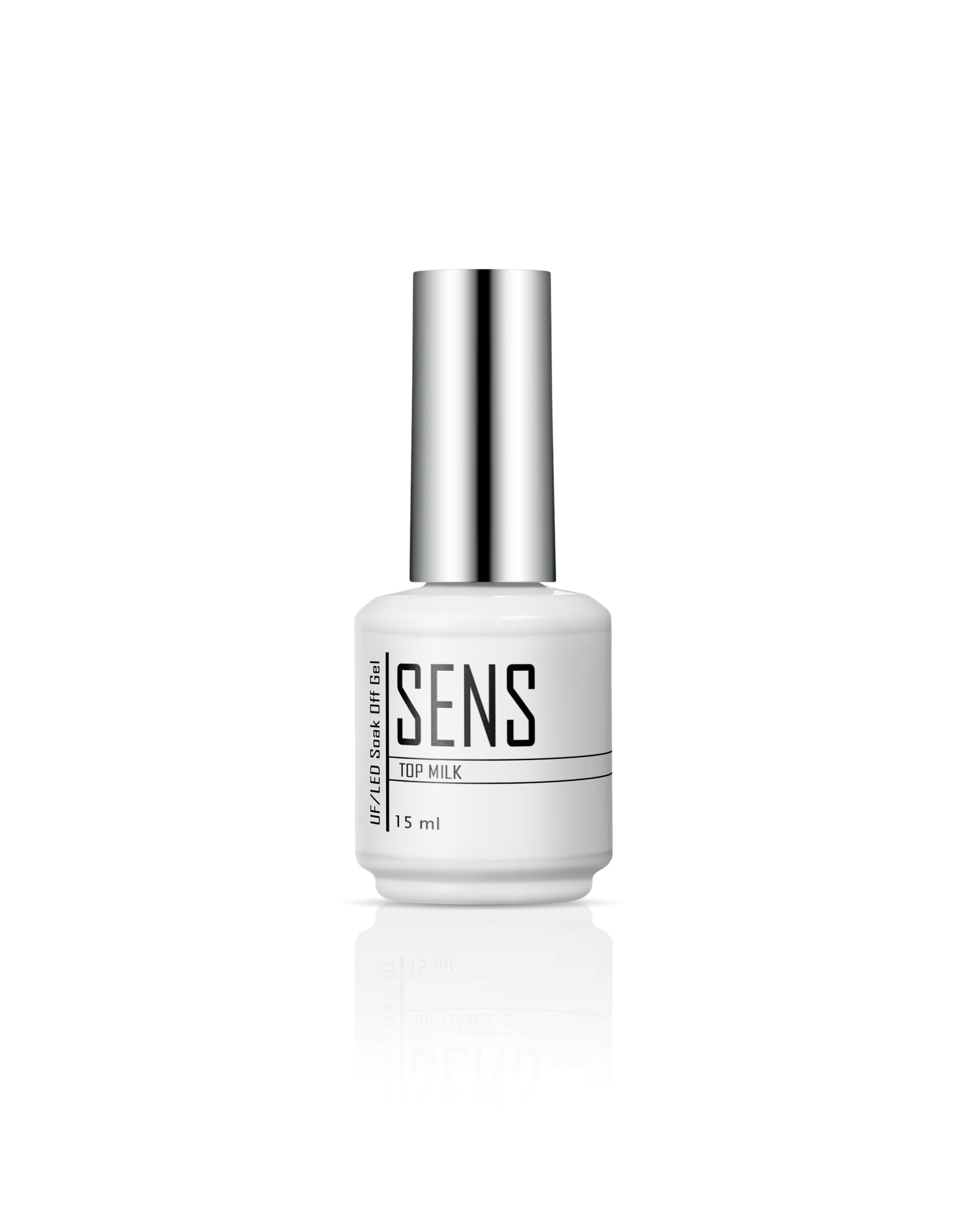 Топ для ногтей молочный без липкого слоя, TOP MILK 15мл