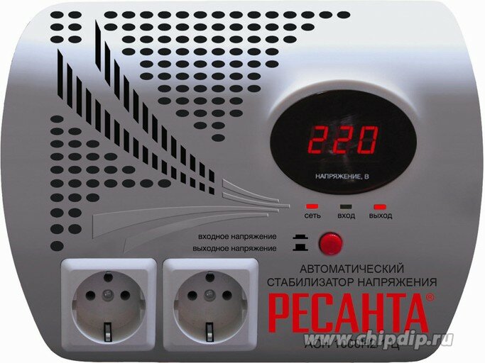 Стабилизатор Ресанта АСН- 1 000 Н2/1-Ц 63/6/13