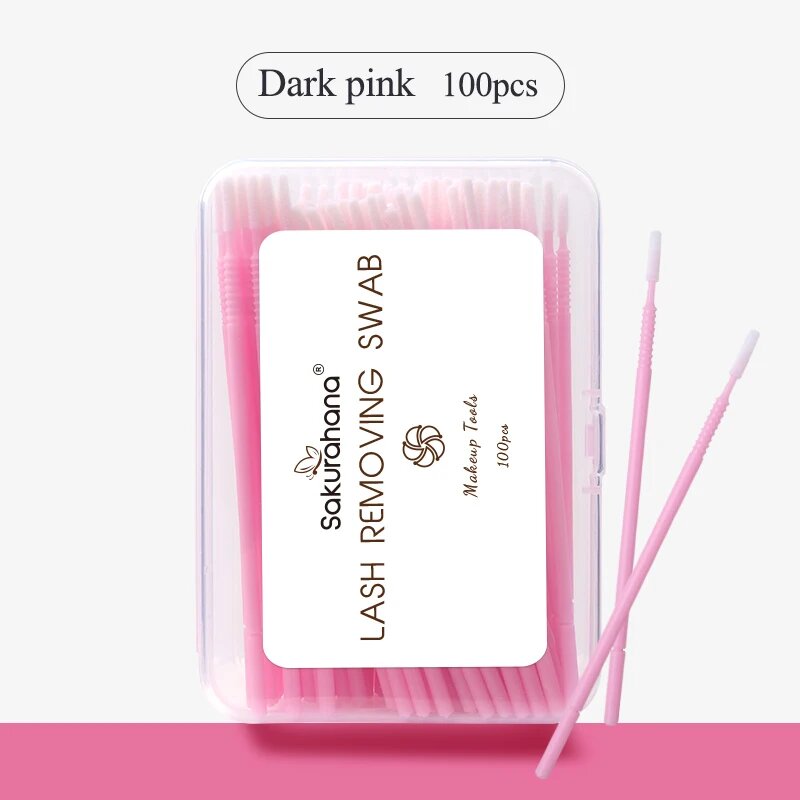 Микрокисти для ресниц SAKURAHANA, Dark pink, 100 шт