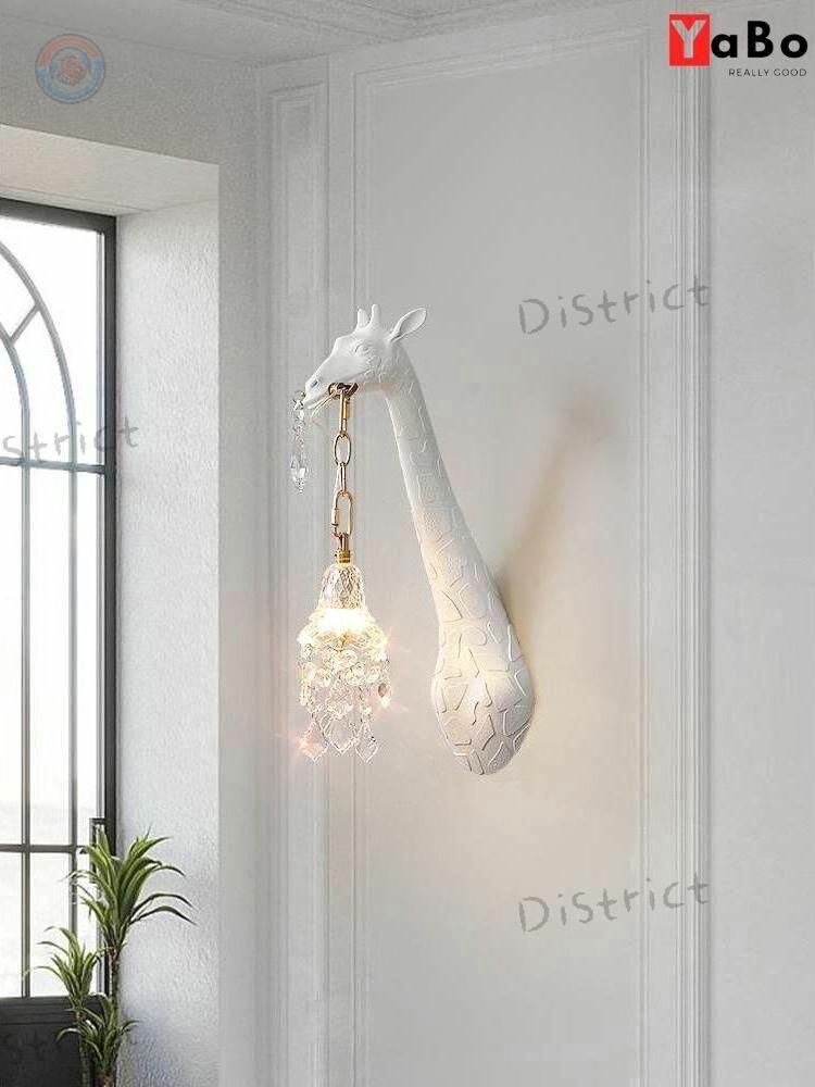 Настенный светильник жираф для детской и спальни мягкий свет оригинальный дизайнерский бра уютная атмосфера подарок детям