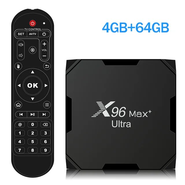 X96 MAX + Ultra ТВ-приставка Android 11 4ГБ 32/64ГБ