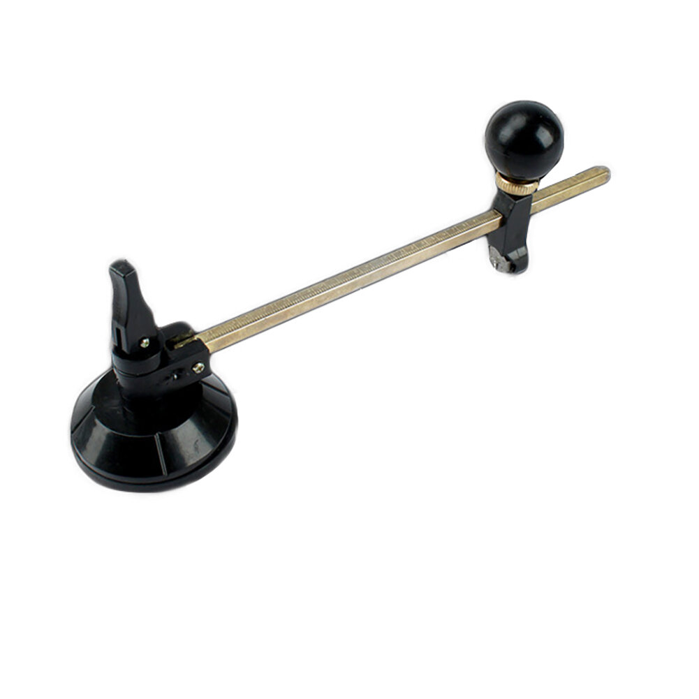 Сверхмощный круглый стеклорез 6‑40 см, регулируемая прозрачная шкала, стеклорез компасного типа, инструмент для резки стекла с мощной присоской