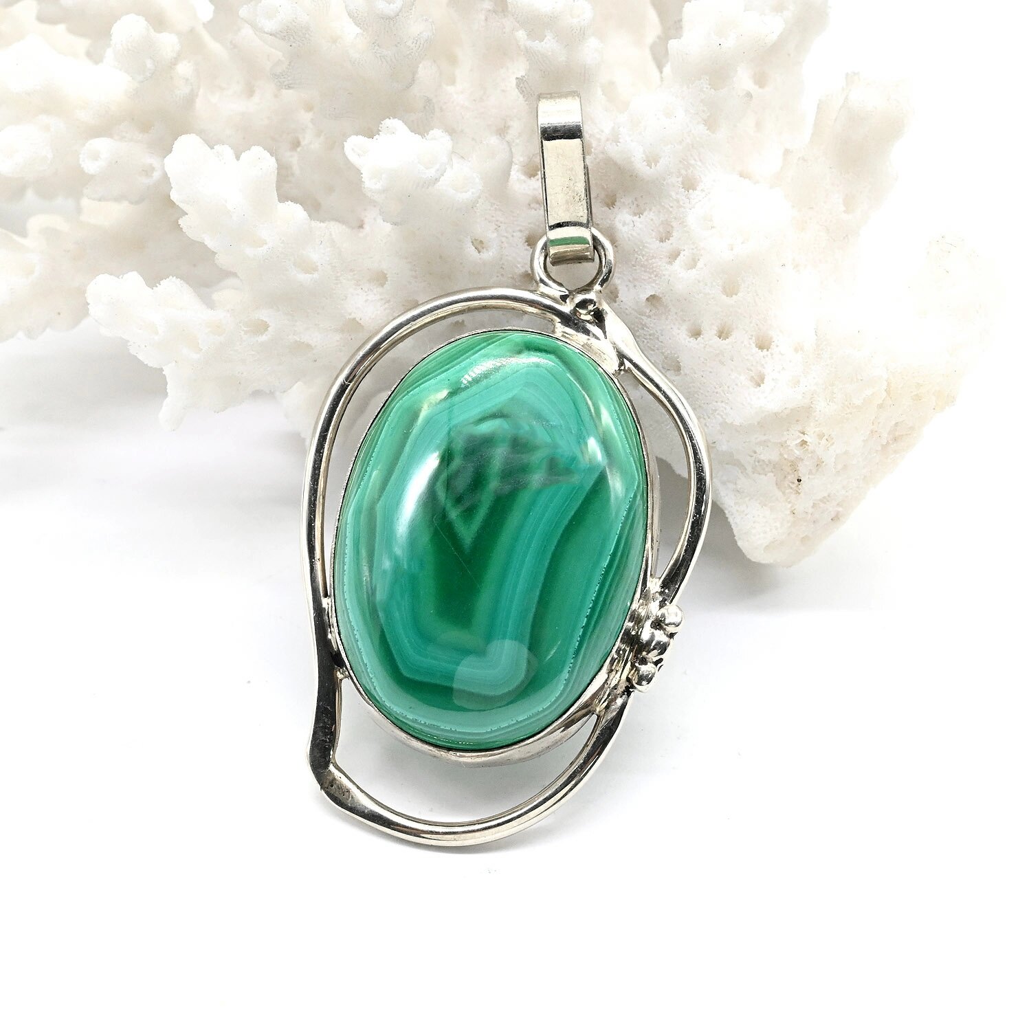 Подвеска, малахит