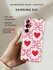 Чехол на Samsung Galaxy S24 / Самсунг S24 с принтом "Hearts and ribbons 1 - 14 ф...