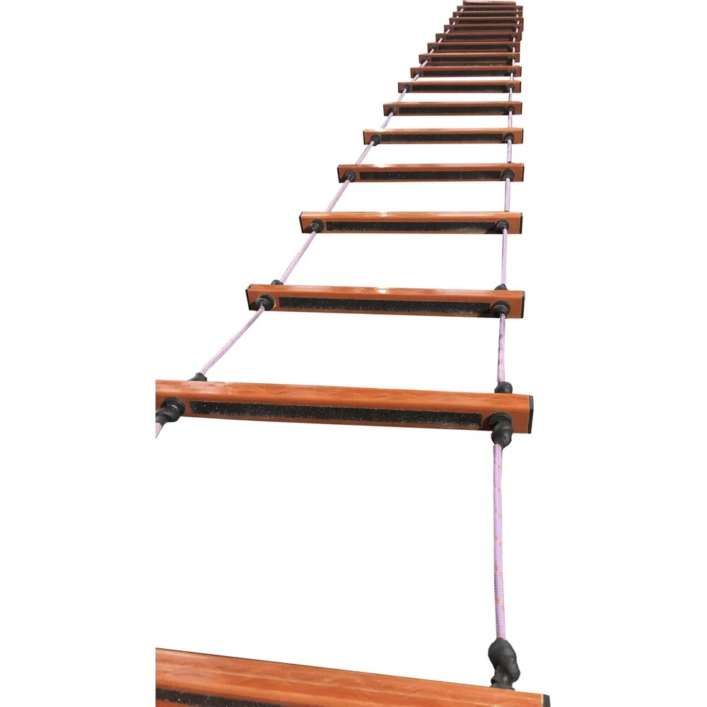 Диэлектрик Лестница стеклопластиковая подвесная диэлектрическая монтажная лспд-м гибкая 10 метров Д471624