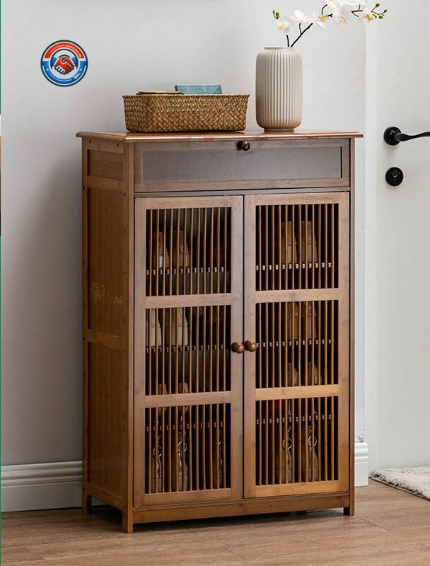 Компактная угловая обувница для прихожей с вместительными полками — элегантный органайзер, лёгкая сборка и уход