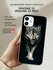 Чехол на Apple iPhone 12/12 Pro / Айфон 12/12 Про с принтом "Злобный волк из ноч...