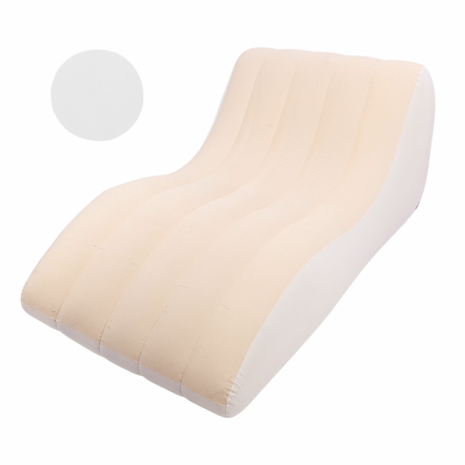 Надувной диван-кровать из ПВХ, удобный матрас для кемпинга, походов, парков, путешествий, пикников, бежевый, кофейный