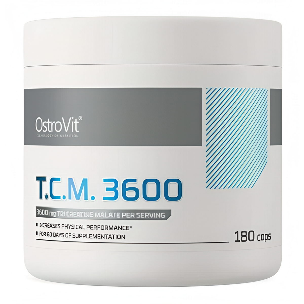 Креатин Ostrovit "TCM 3600", трикреатинмалат, нейтральный вкус, 180 капсул