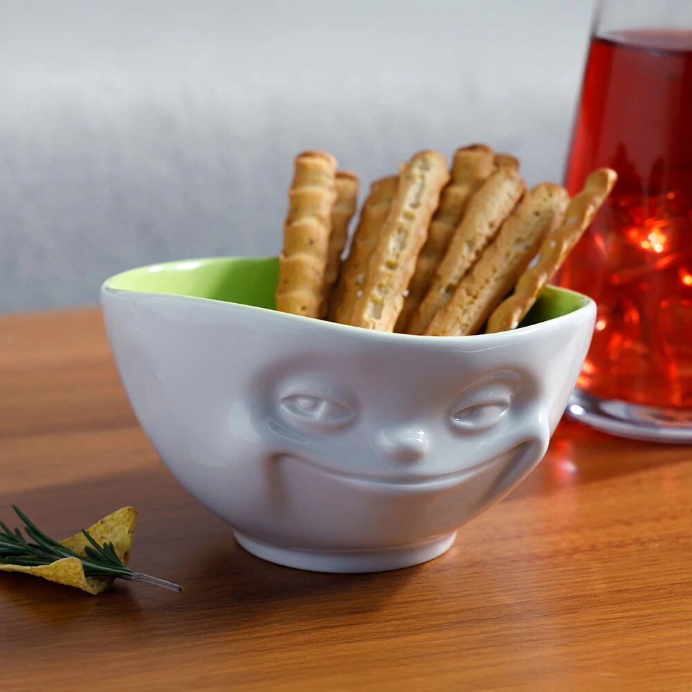 Чаша Tassen Grinning, 500 мл, белая-фисташковая