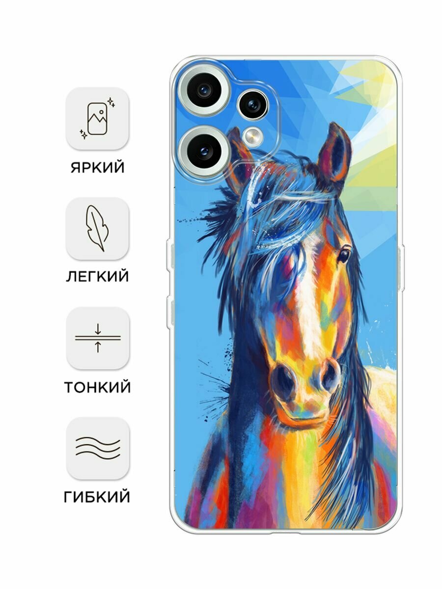 Чехол на CMF Phone 2 Pro / CMF Фон 2 Про с принтом "Лошадь арт 3" — фото 1