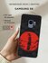 Чехол на Samsung Galaxy S9 / Самсунг Галакси С9 с принтом "Самурай на красном фо...