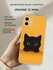 Чехол на Apple iPhone 12 mini / Айфон 12 Мини с принтом "Контрастный котик"