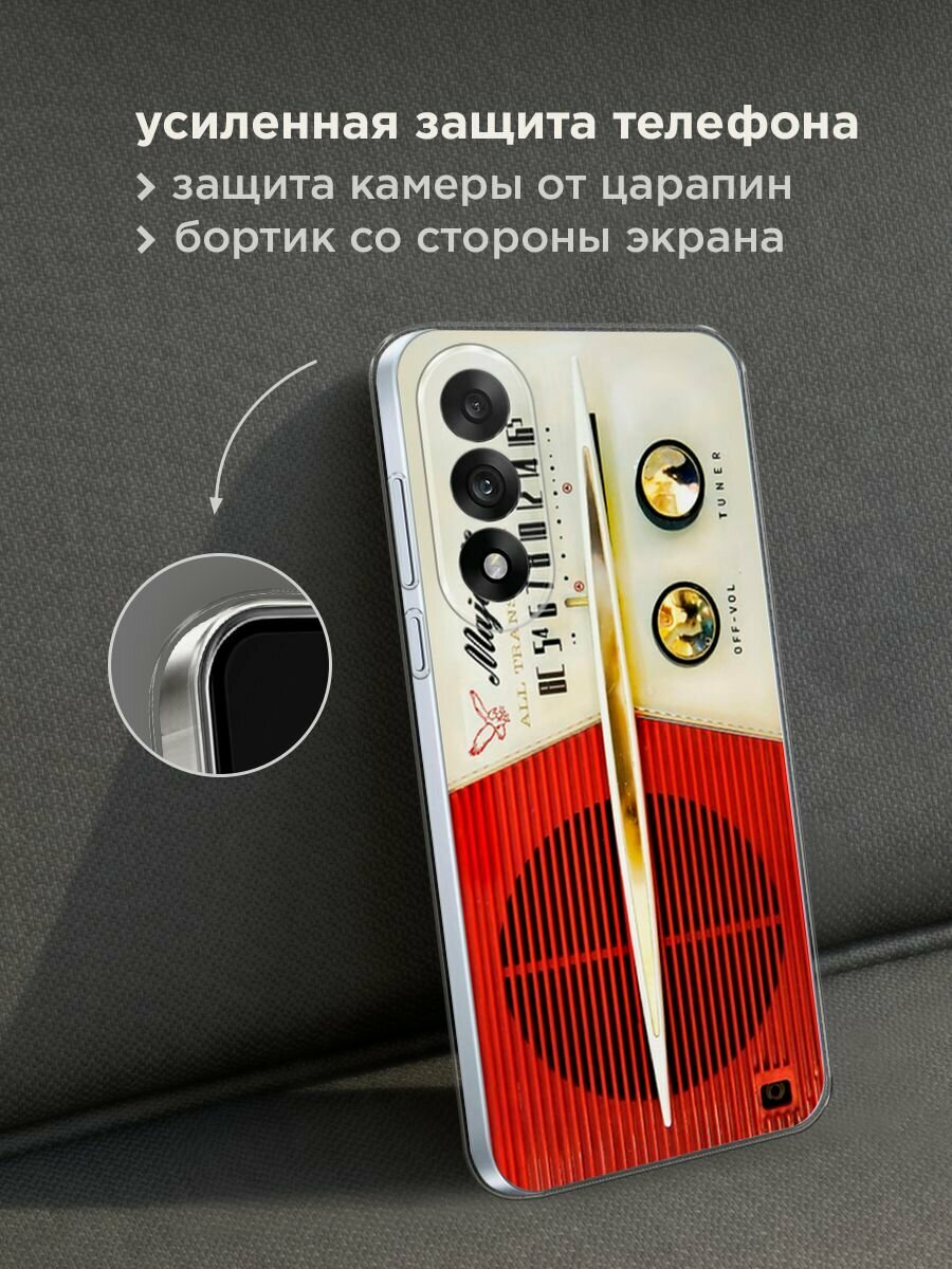 Силиконовый чехол на OnePlus Nord 5 / Ван Плас Норд 5 с принтом "Радио" — фото 1