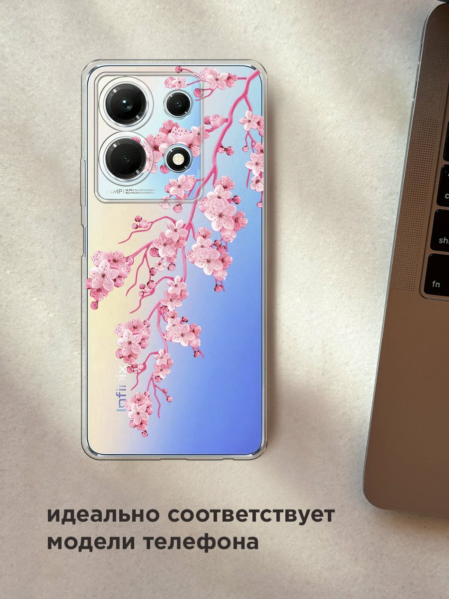 Чехол на Infinix Note 30 4G / Инфиникс Нот 30 4G с принтом "Ветка сакуры 2" — фото 1