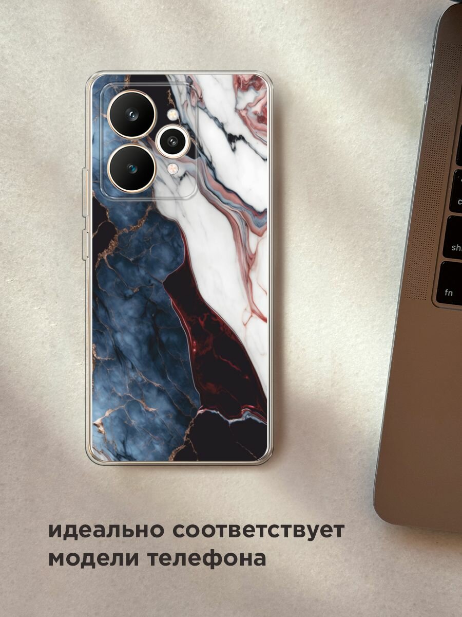 Чехол на Realme 15 / Реалми 15 с принтом "Благородный мрамор" — фото 1