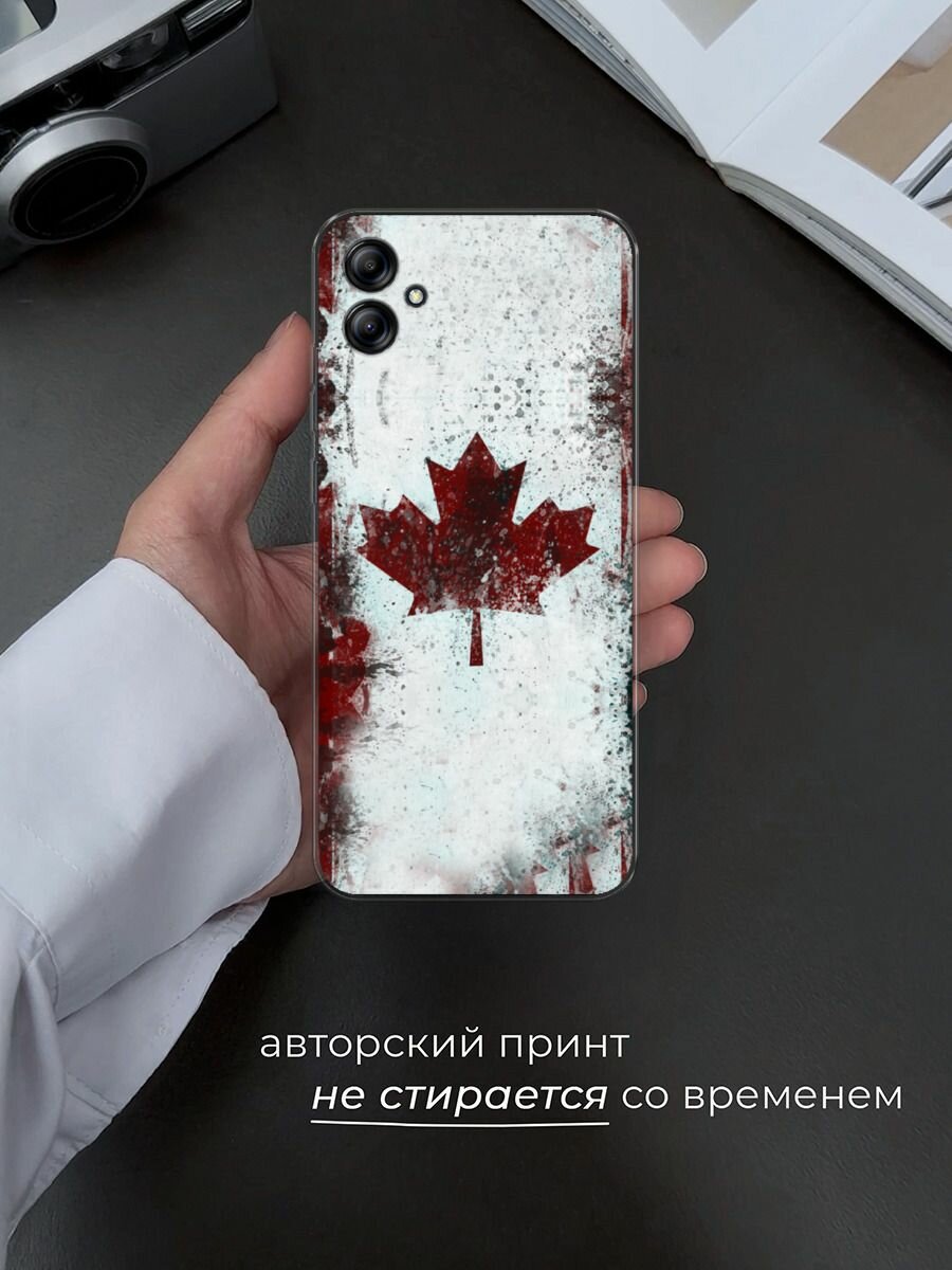 Чехол на Samsung Galaxy A04e / Самсунг A04e с принтом "Канада" — фото 1