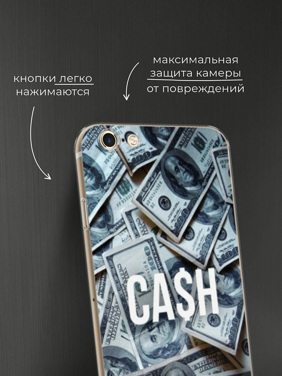 Чехол на Apple iPhone 6 Plus/6S Plus / Айфон 6 Плюс/Айфон 6С Плюс с принтом "Cash" — фото 1