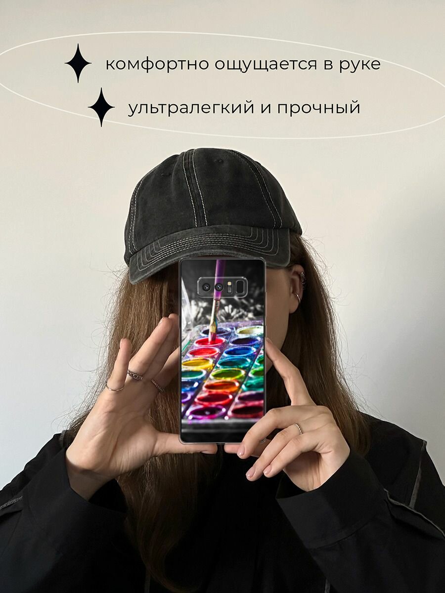 Чехол на Samsung Galaxy Note 8 / Самсунг Галакси Нот 8 с принтом "Палитра красок" — фото 1