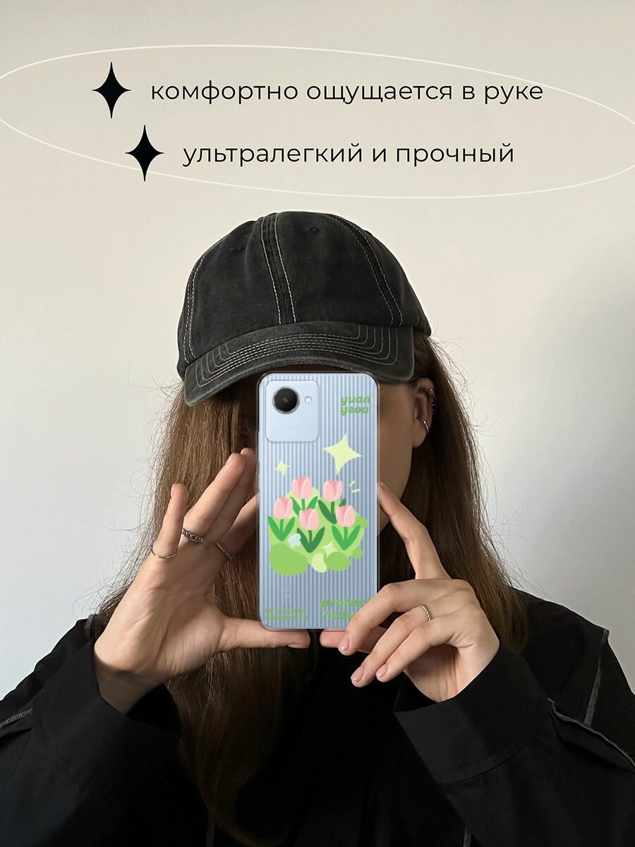 Чехол на Realme C30 / Реалми C30 с принтом "Protect nature" — фото 1