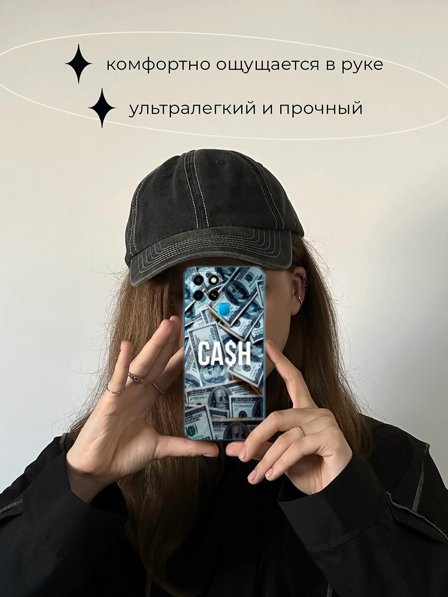 Чехол на Infinix Smart 6 / Инфиникс Смарт 6 с принтом "Cash" — фото 1