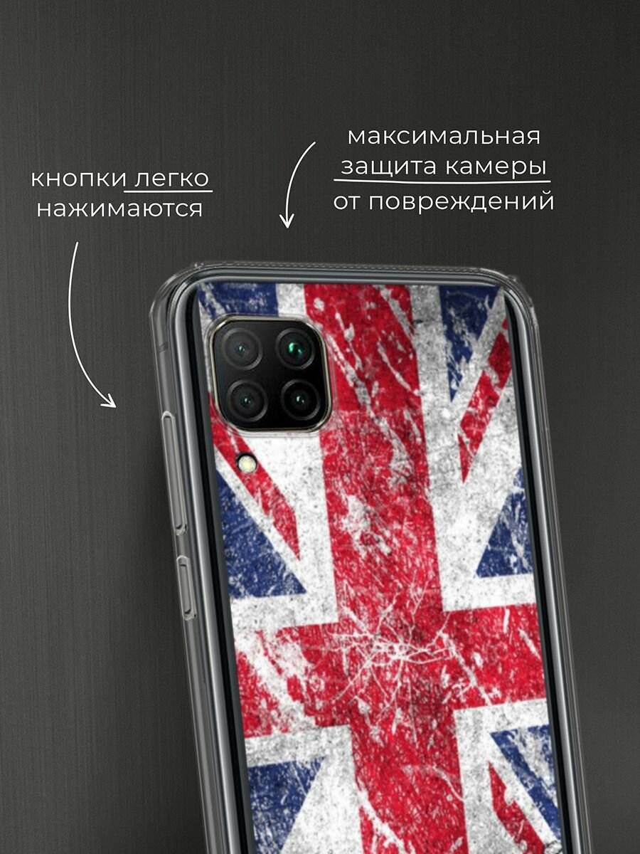 Чехол на Honor 30S Global/Huawei P40 Lite 5G/Nova 7 SE с принтом "Флаг британский" — фото 1