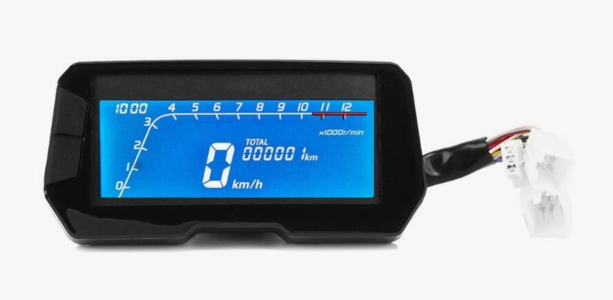 Панель приборов универсальная для мотоцикла, мопеда, спортбайка, питбайка (электронная)