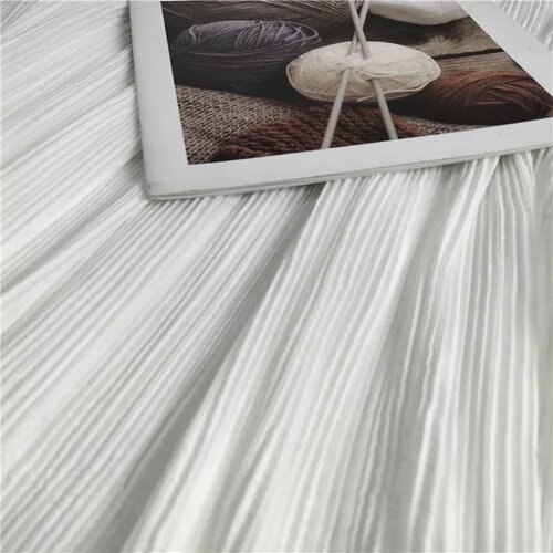 Плиссированная ткань 150х100 см черная/белая/синяя/красная