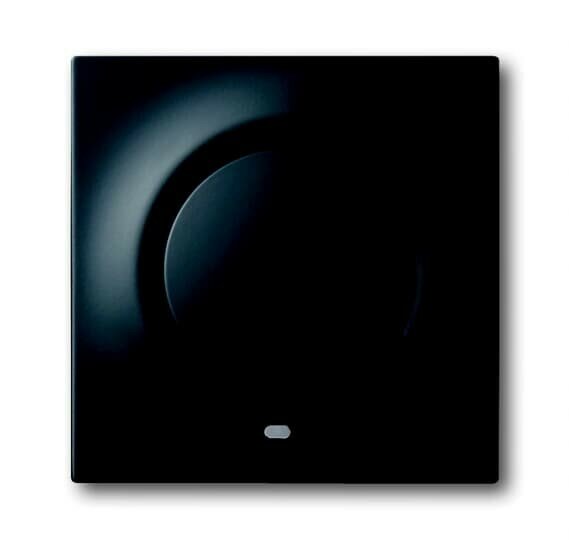 Клавиша для выключателя ABB IMPULS, лампа подсветки, красная линза, черный бархат