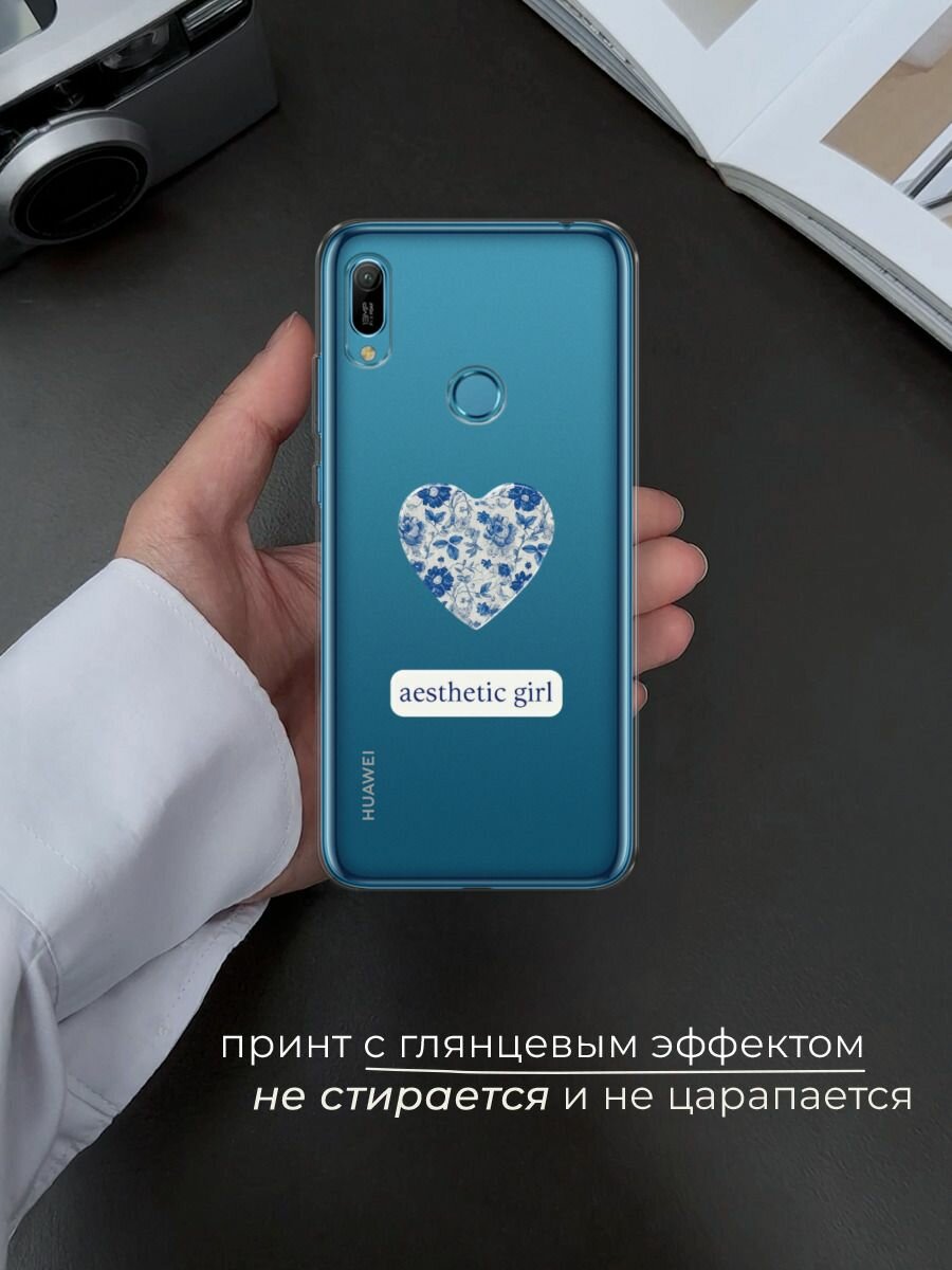 Чехол на Honor 8A/8A Pro/Huawei Y6s/Y6 2019 / Хонор 8А с принтом "Aesthetic girl" — фото 1