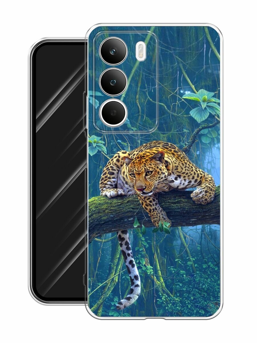 Чехол на Realme C71/P3 Lite 4G / Реалми С71/P3 Лайт 4G с принтом "Леопард охотник" — фото 1