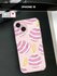 Чехол на Apple iPhone 15 / Айфон 15 с принтом "Розовые новогодние шарики 3"