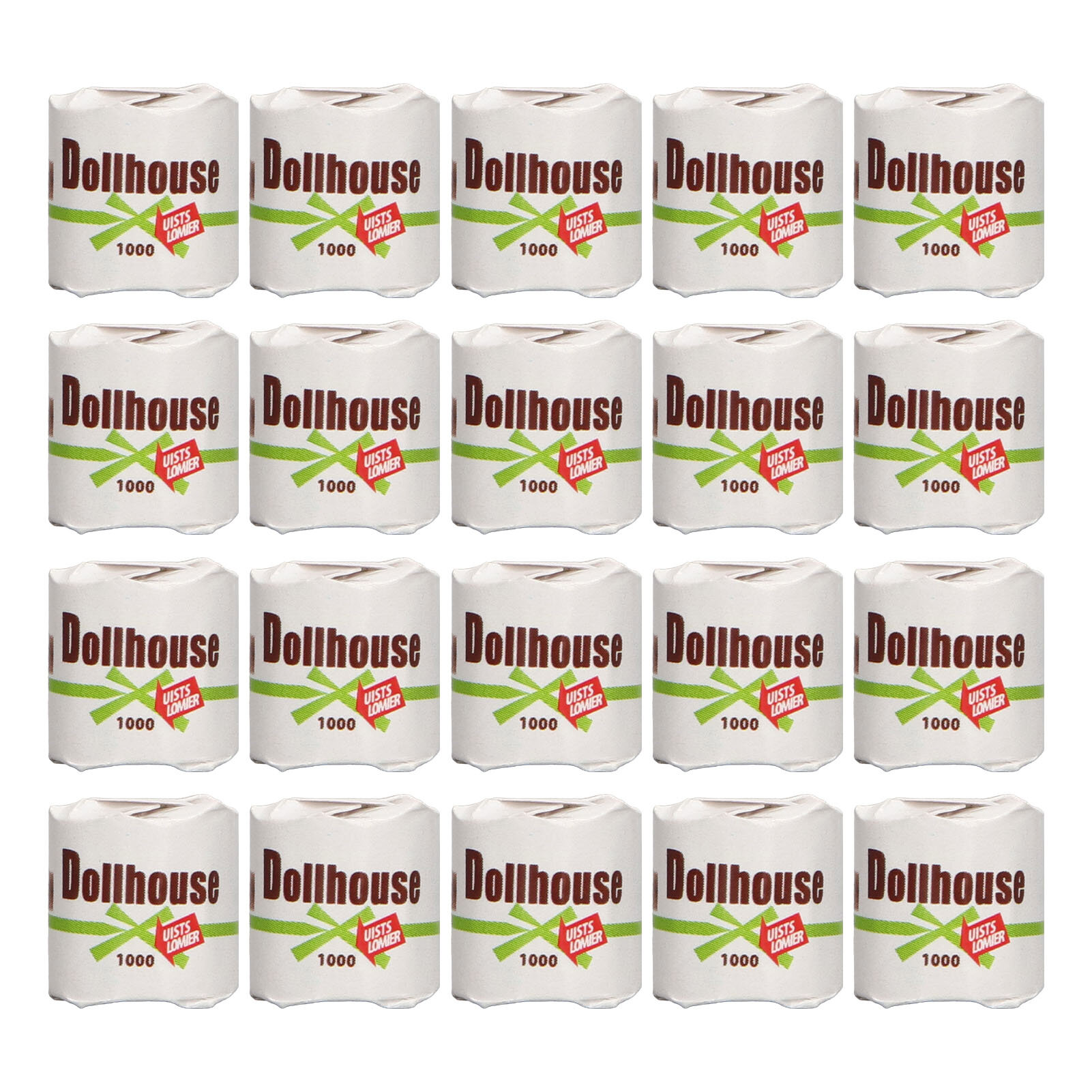 20 шт. бумажные полотенца для кукольного домика изысканные реалистичные портативные 1:12 миниатюрная модель сцены туалетная бумага для кукольного домика молочно-белые