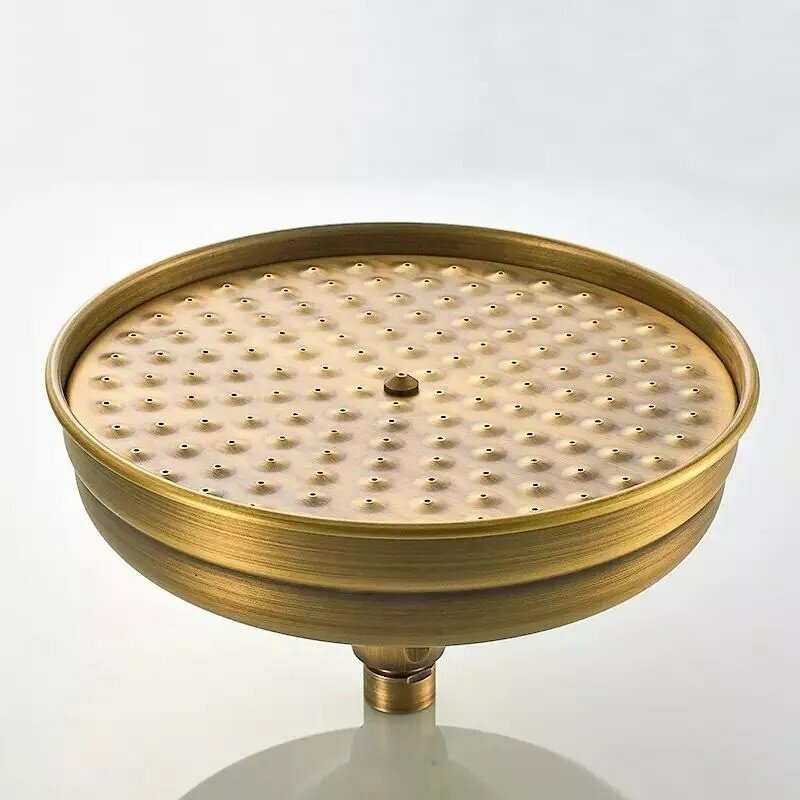 Старинная насадка для душа высокого давления, роскошный дизайн, регулируемая и сменная насадка для душа (8 дюймов)