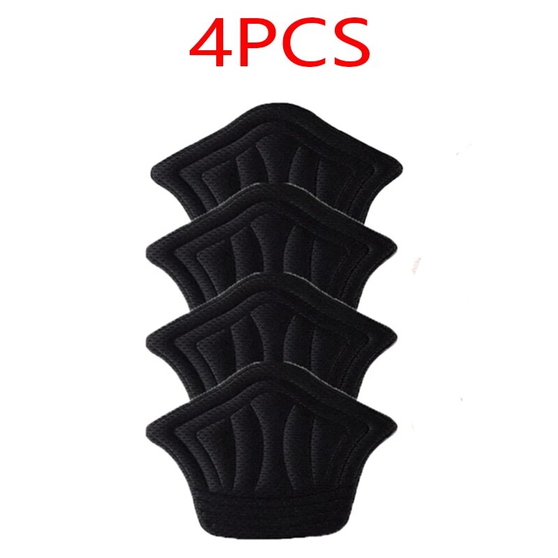 2 шт.-20 шт. стельки, накладки на пятки для спортивной обуви, регулируемые подушечки для ног, обезболивающая подушка, вставка, стелька, защитная наклейка для пятки Черный, Black- 4pcs