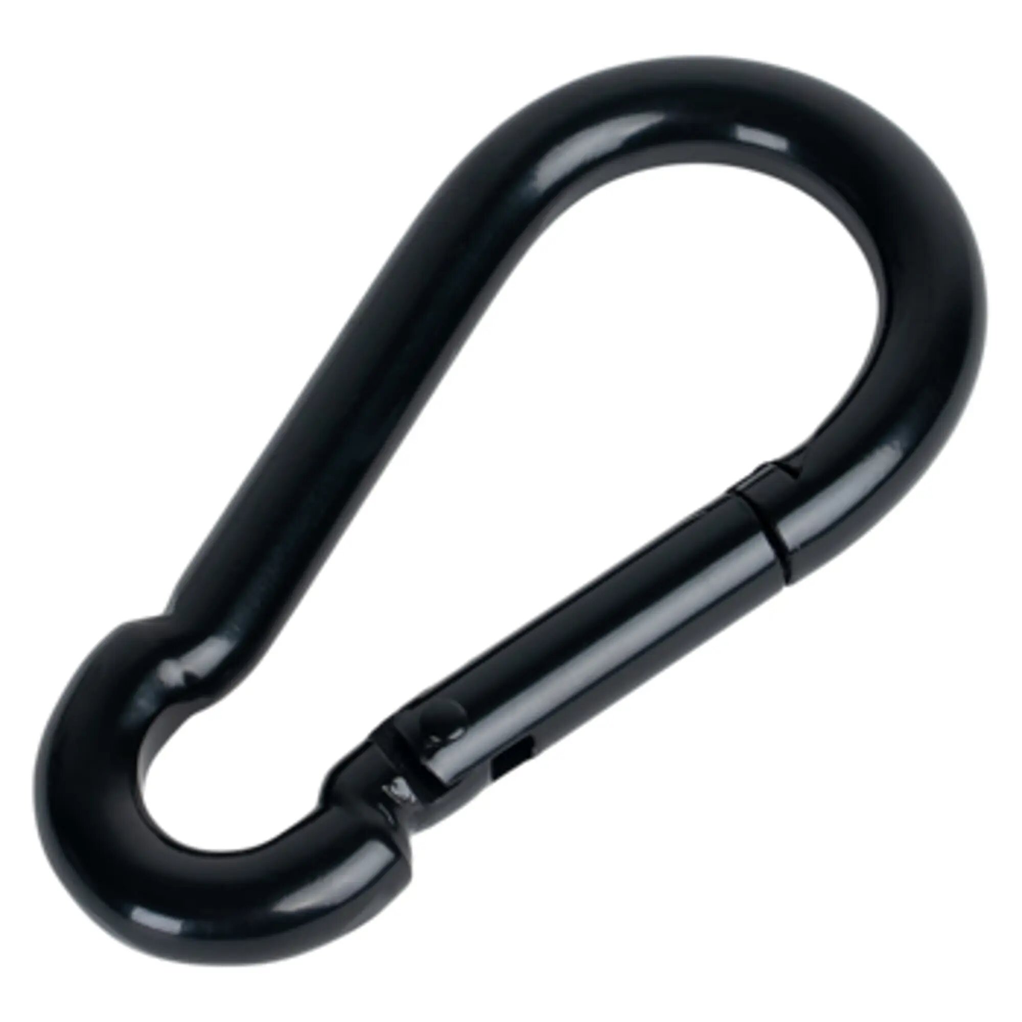 BRAND Карабин усиленный DIN 5299 4x40 мм черный матовый с двойной защитой и креплением