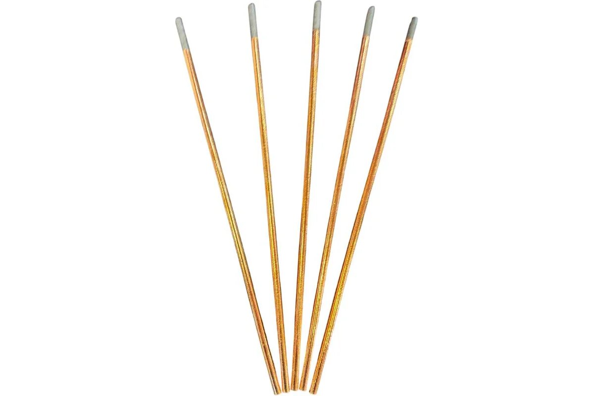 Электрод угольный омедненный круглый Great Wolf 6.0x305 мм, 5 шт. GWR60305.