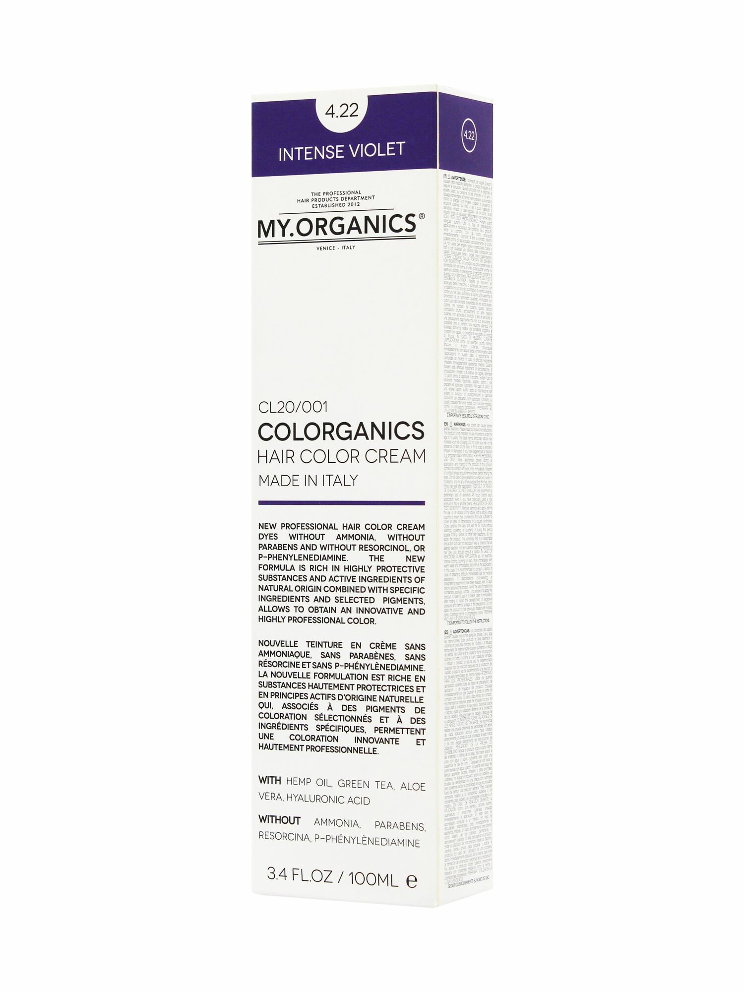 My.Organics Крем-краска Colorganics, 4.22 Интенсивный фиолетовый, 100 мл